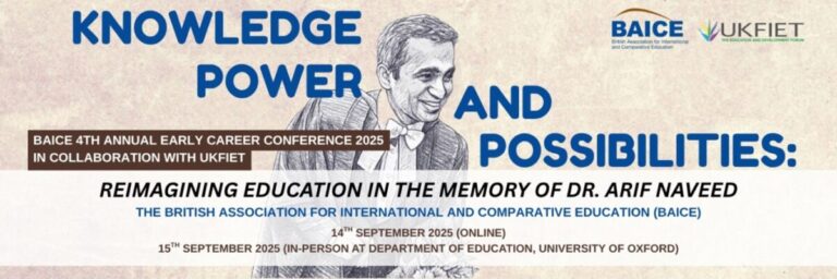 BAICE 4th Annual Early Career Conference - The Education and ...