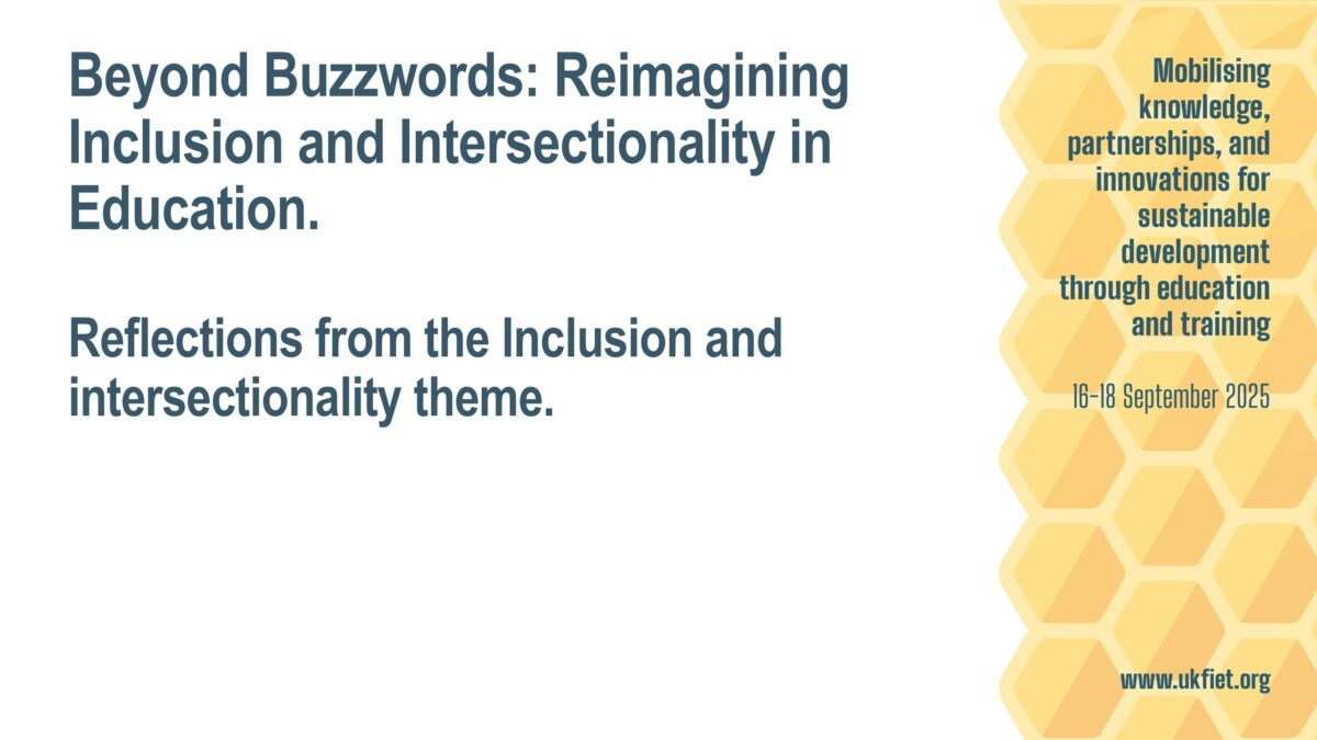 Inclusion and intersectionality: Webinar and summary from UKFIET 2025 ...