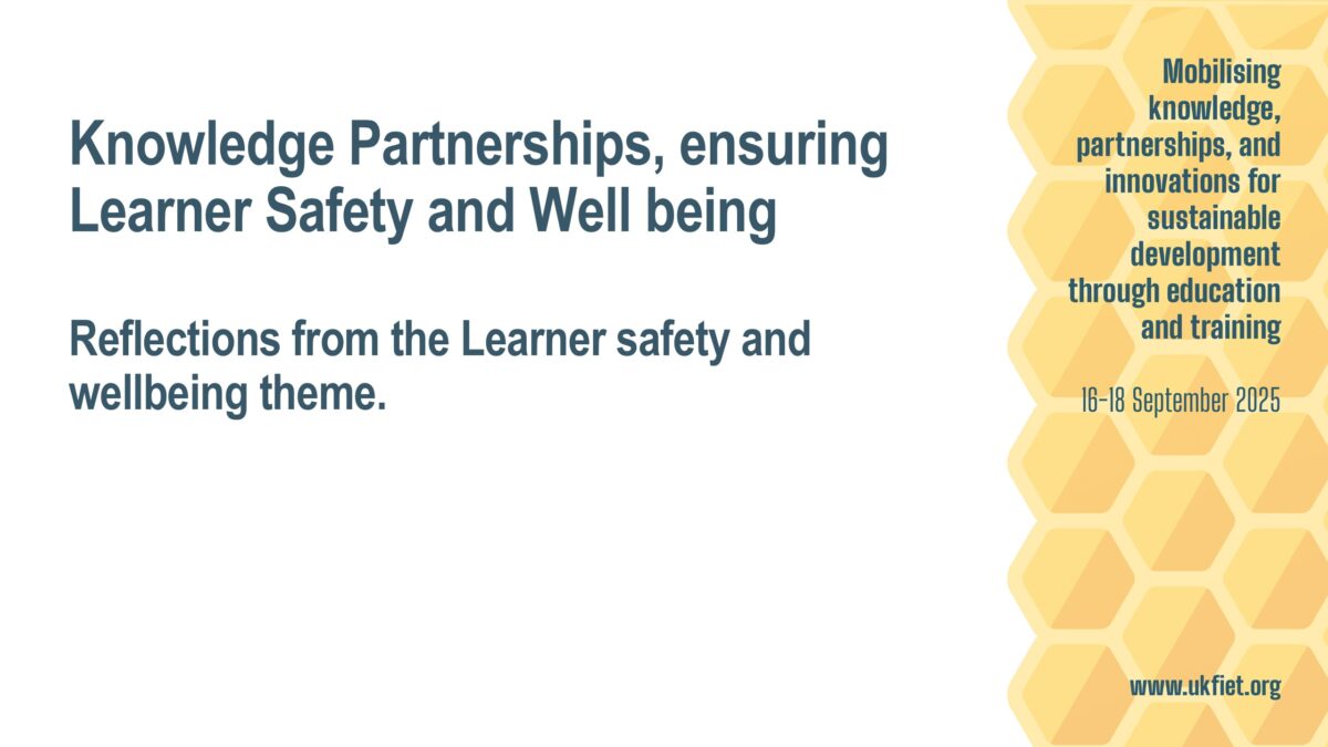 Learner safety and wellbeing: Webinar and summary from UKFIET 2025 ...